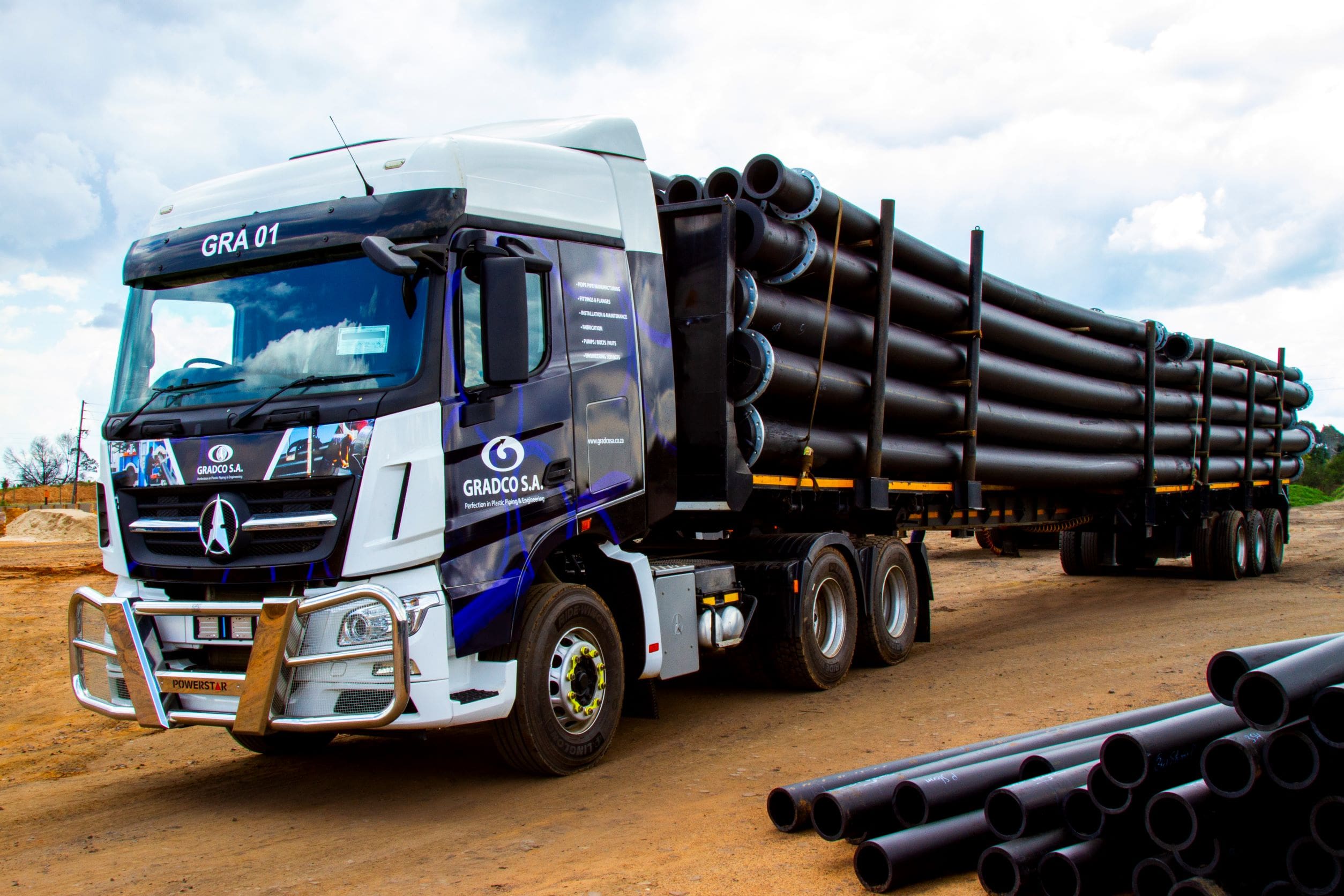 HDPE Pipes & Fittings | HDPE Pipe Supplier | Gradco SA